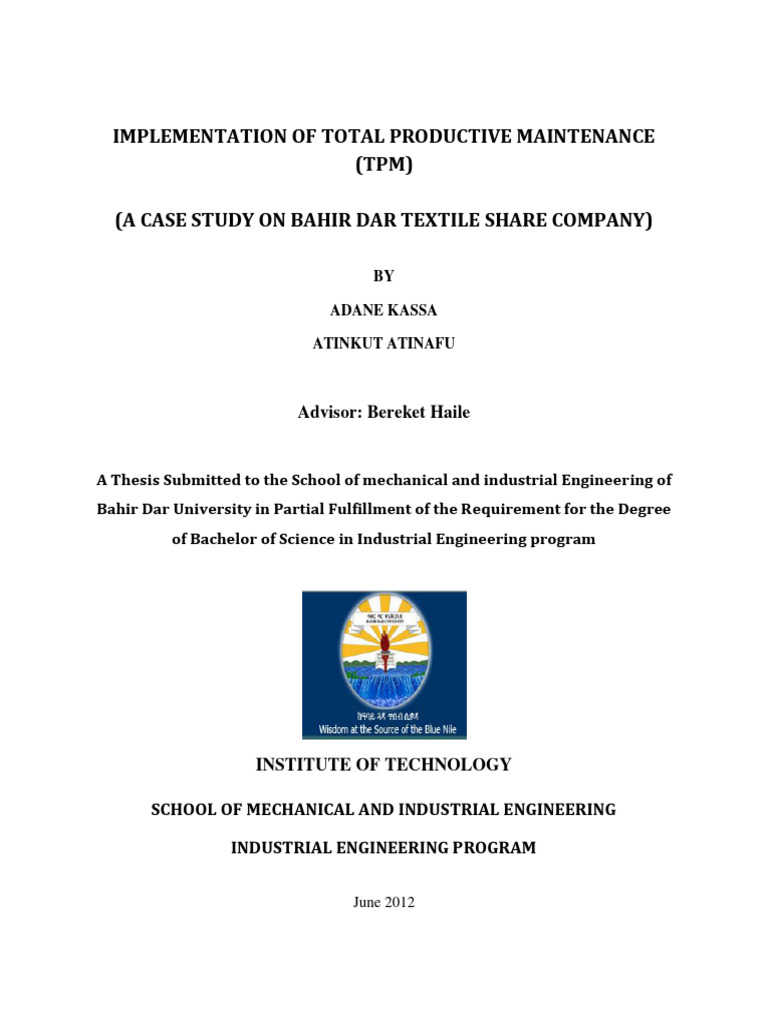 Atinkut & Adane Final Work | PDF