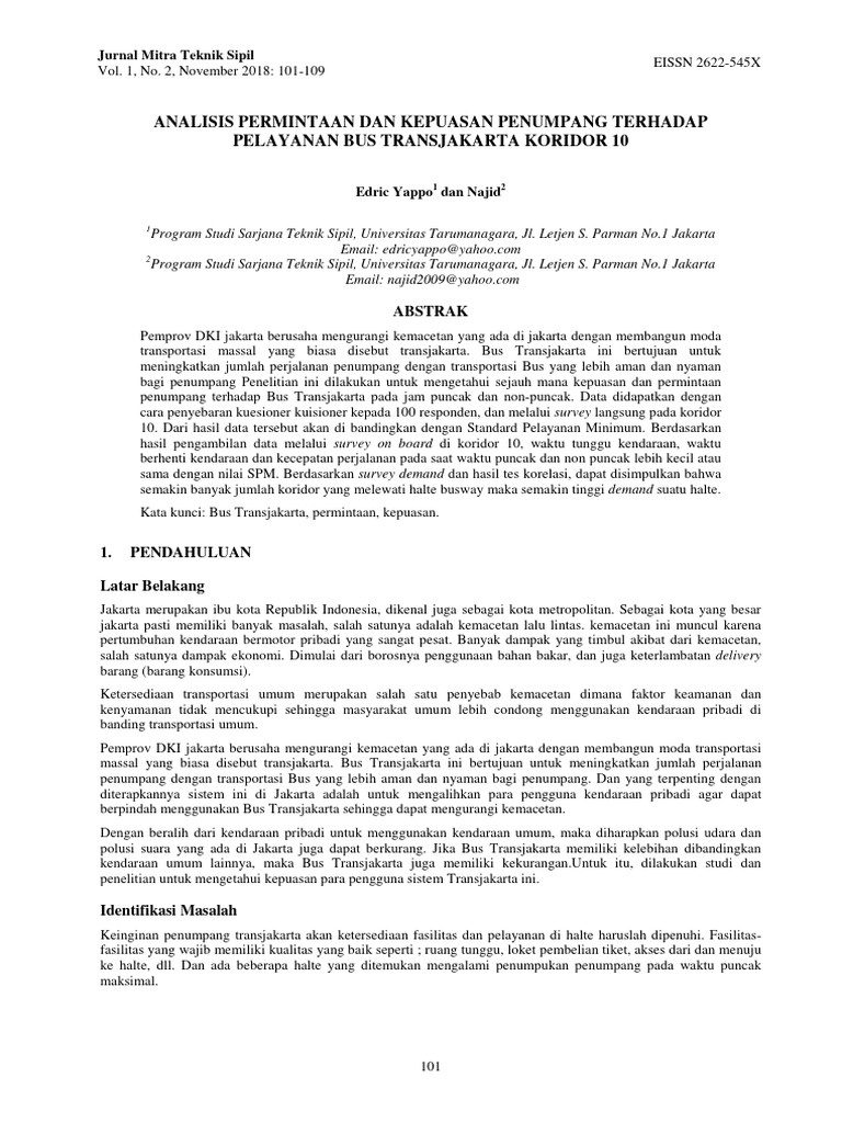 2018 - EDRIC YAPPO - Analisis Permintaan Dan Kepuasan Penumpang Terhadap Pelayanan Bus ...
