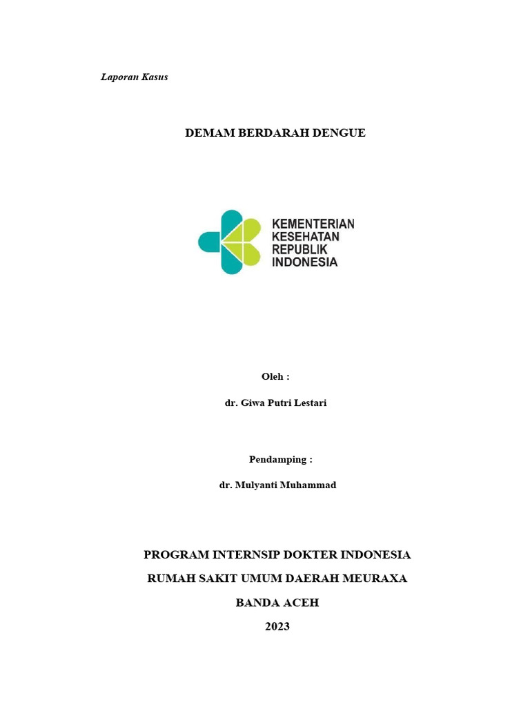 Laporan Kasus DBD | PDF