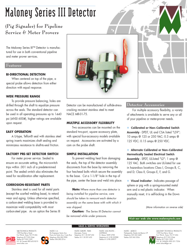 Brochure Detector Series-Iii Maloney | PDF