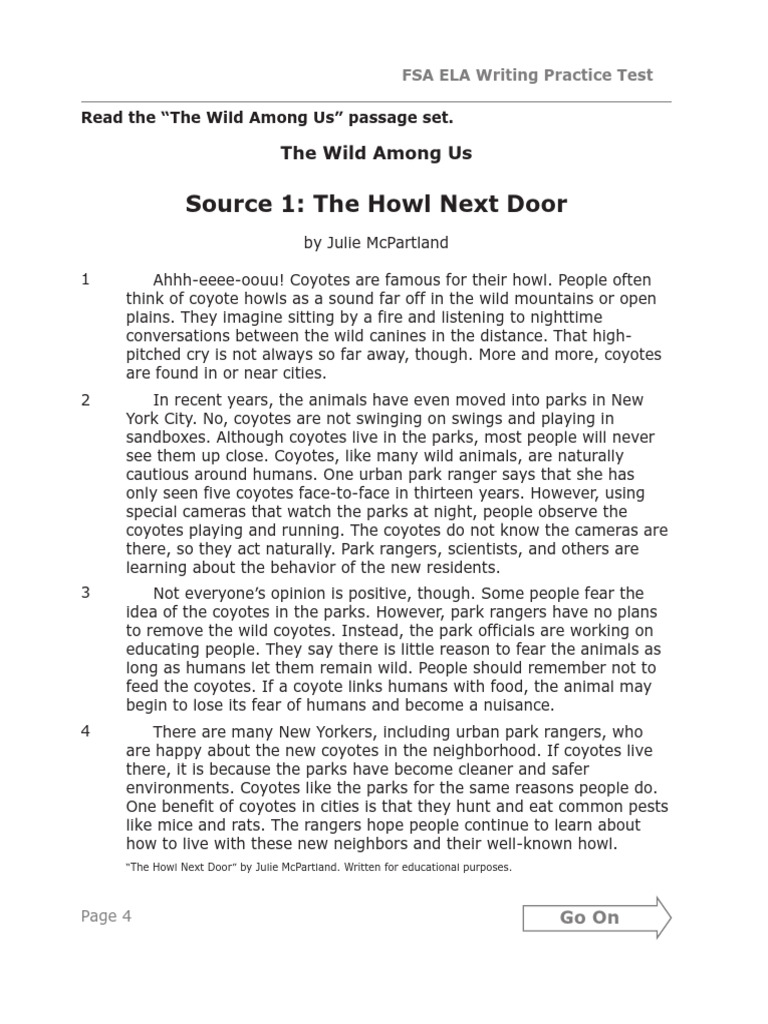 Fsa 4w Practice-Test Informative | PDF