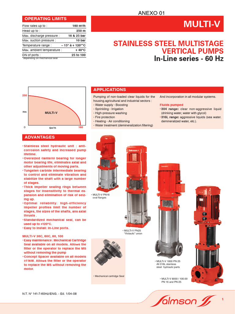 Salmson Multiv 8 | PDF