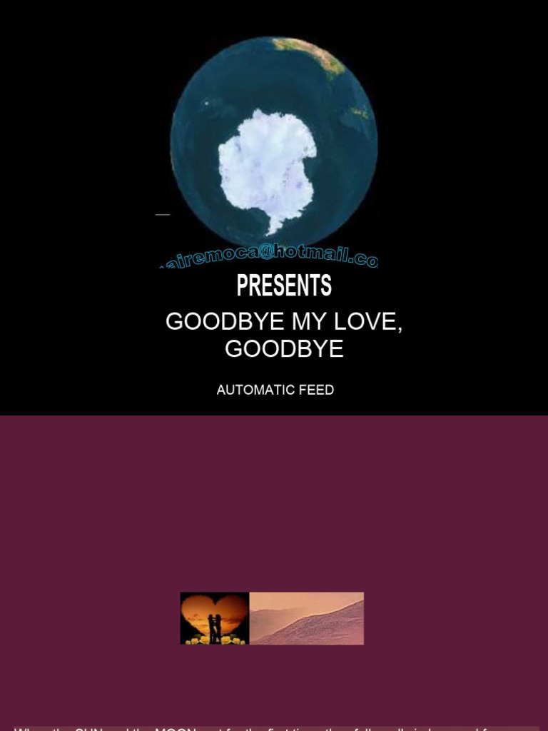 Goodbye My Love, Goodbye | PDF