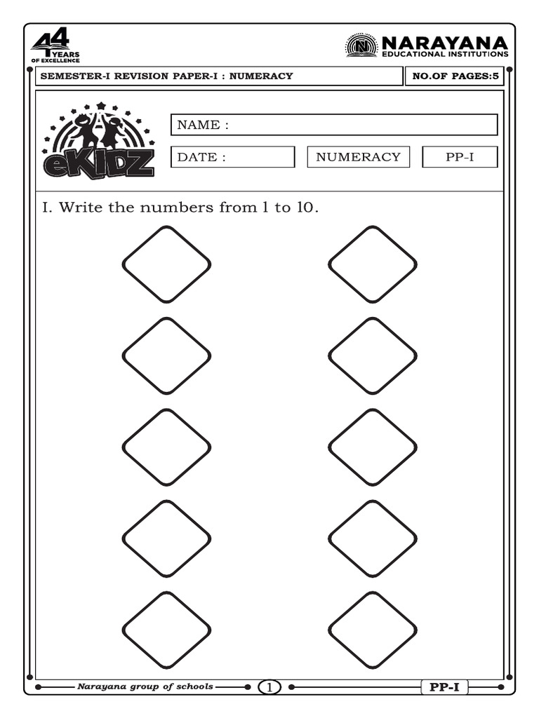 Mmn-Pp-I Numeracy Revision Paper-I-Pen & Paper - 20230928 - 085526 | PDF