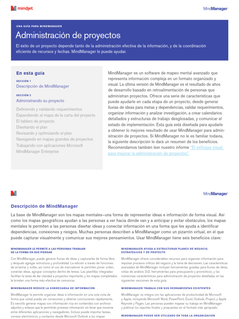 Mindmanager Administracion de Proyectos | PDF