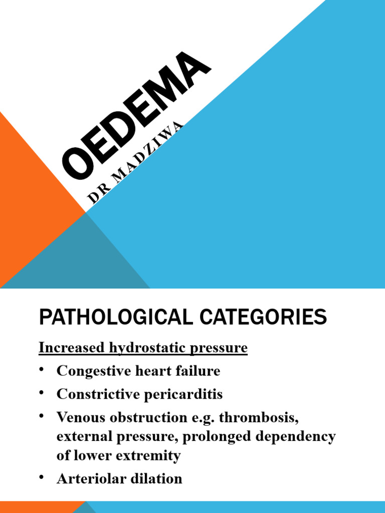 Oedema, Thromosis, Embolism, Infarction-1 | PDF | Thrombosis | Thrombus