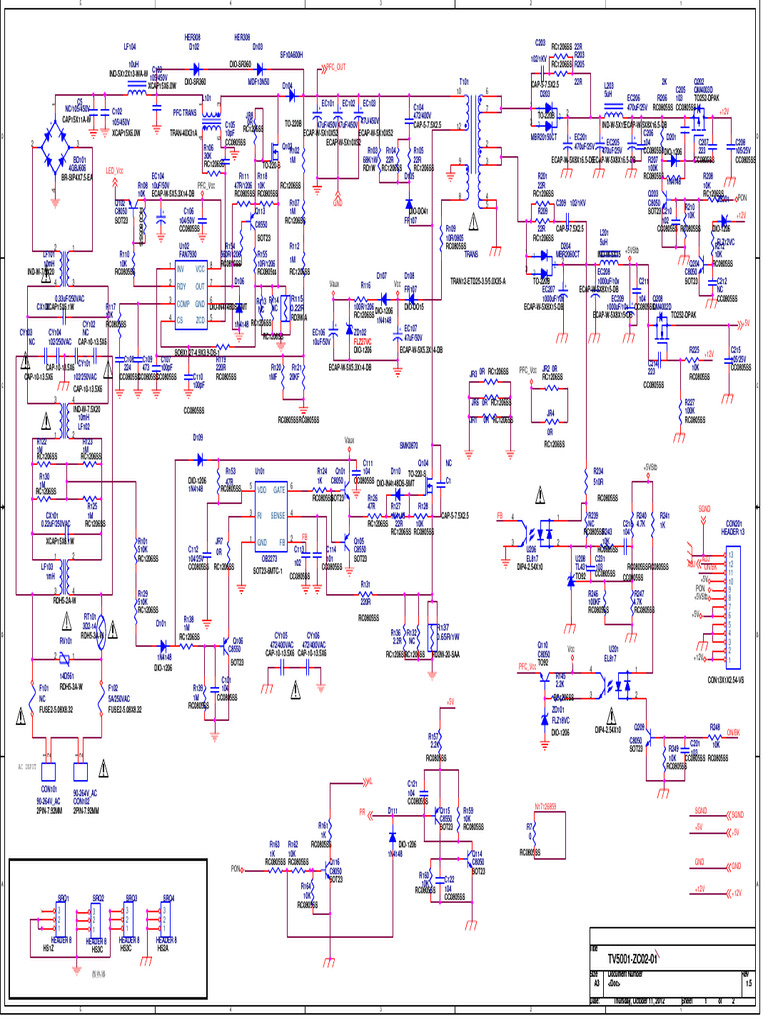 Switching Power Supply Schematic ZC02 | PDF