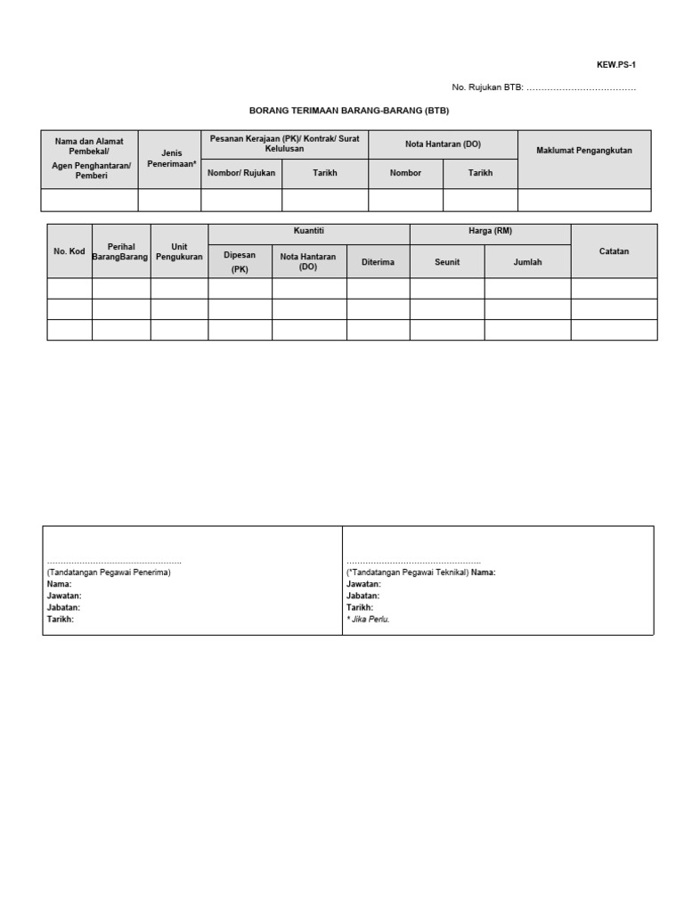 Senarai Kew Ps Terbaru | PDF