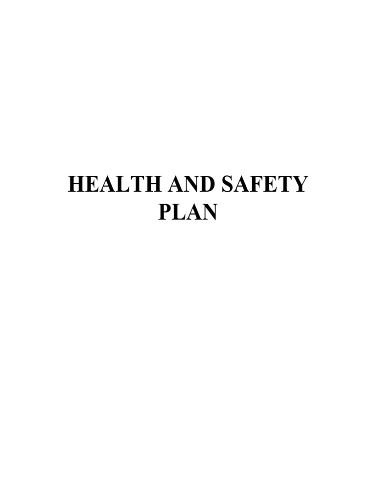 Work Health & Safety Plan | PDF