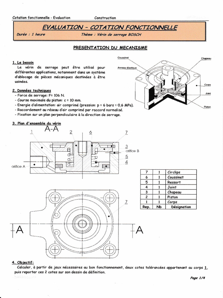 Cotation Fonctionnelle | PDF