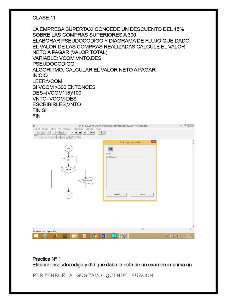 Trabajos DFD | PDF | Algoritmos | Ingeniería de software