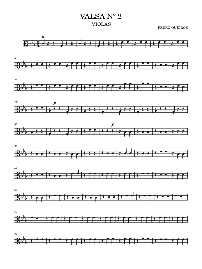 Violas Valsa N 2 | PDF