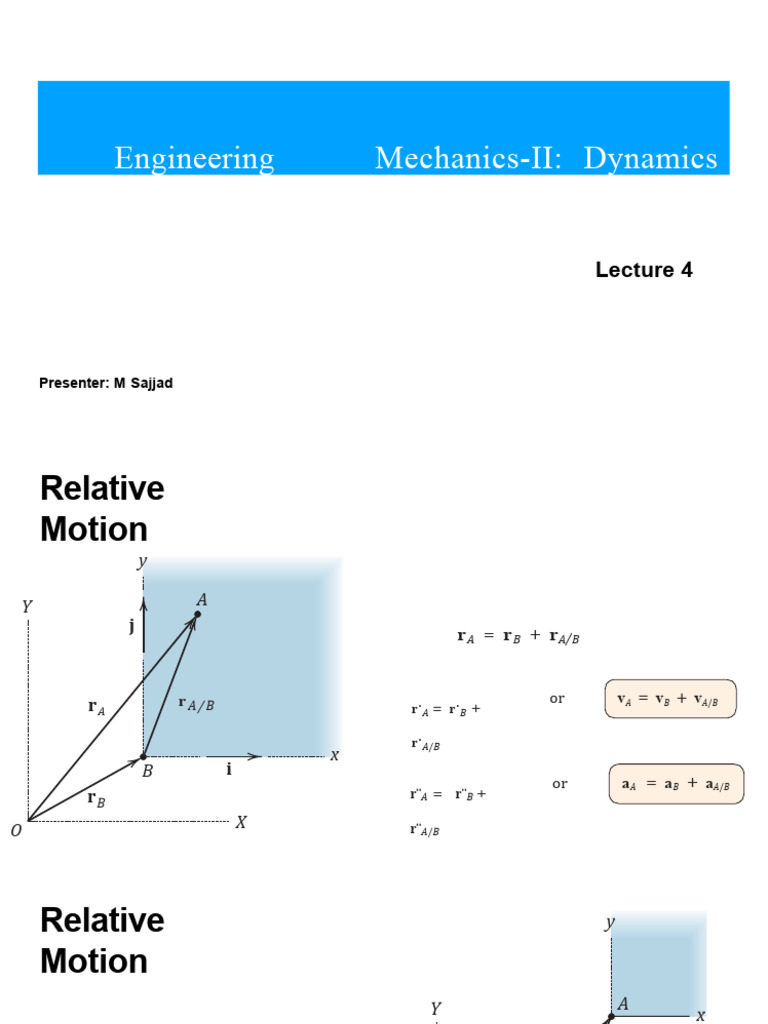 Engineering Mechanics Dynamics Lecture 4 | PDF | Acceleration | Metrology