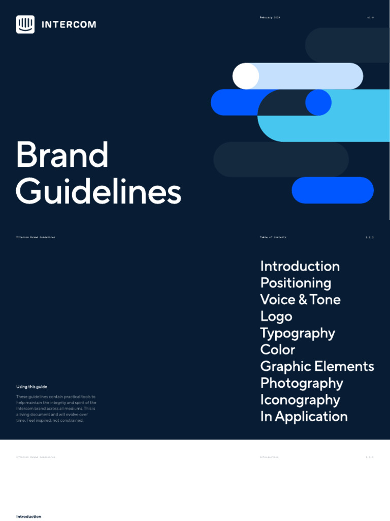Intercom Brand Guidelines Overview | PDF | Computers