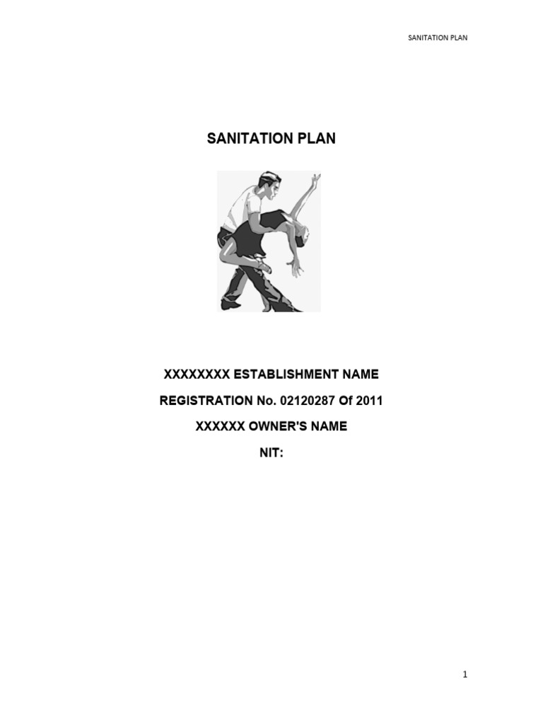 Bar Sanitation Plan | PDF | Sanitation | Waste