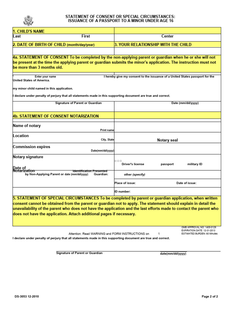 ds3053 | PDF | Identity Document | Civil Law (Common Law)