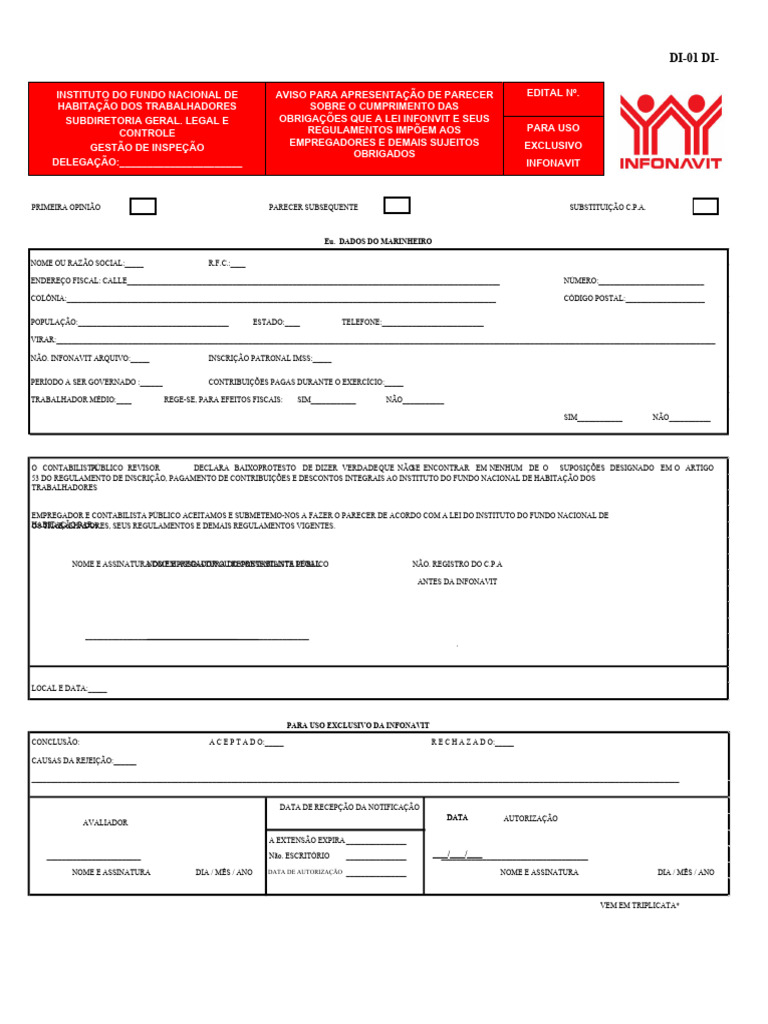 Formato de Registro Infonavit | PDF