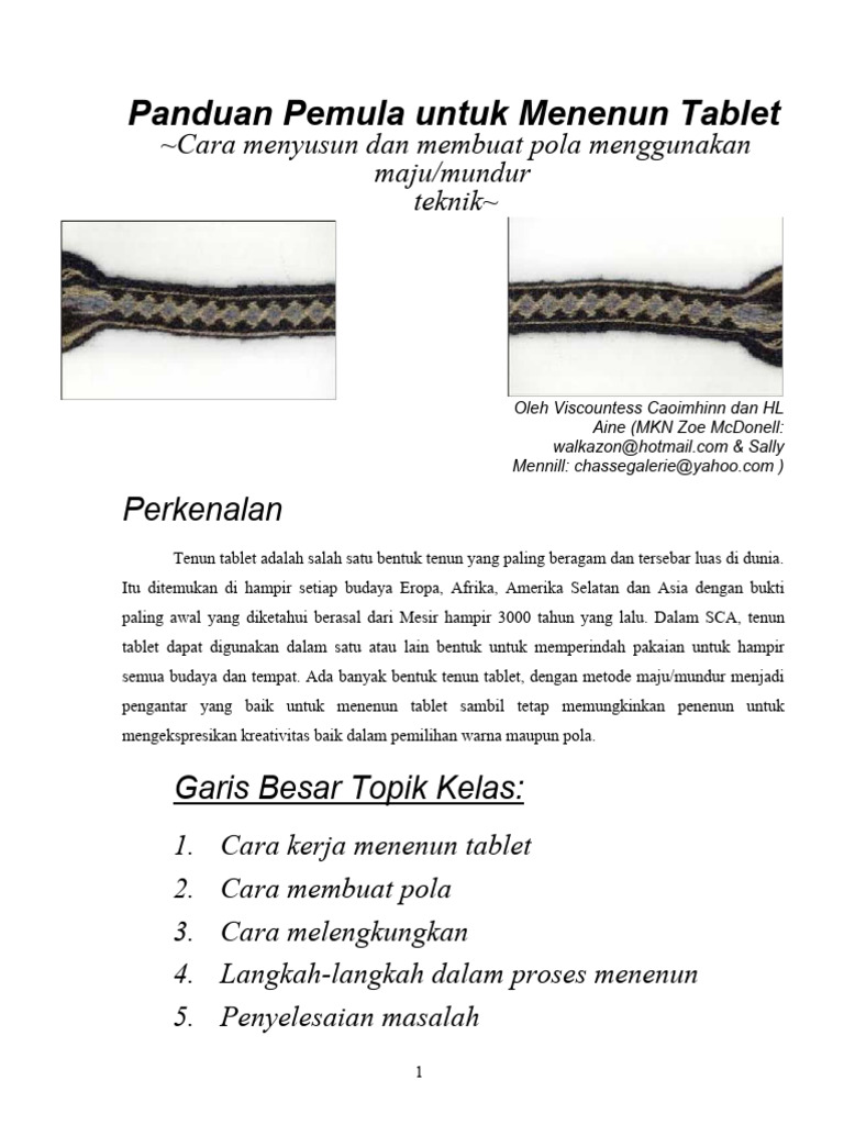 Panduan Pemula Untuk Menenun Tablet | PDF