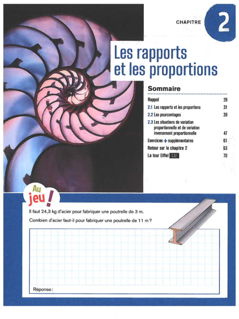 S2C2 Rapports Et Proportions | PDF