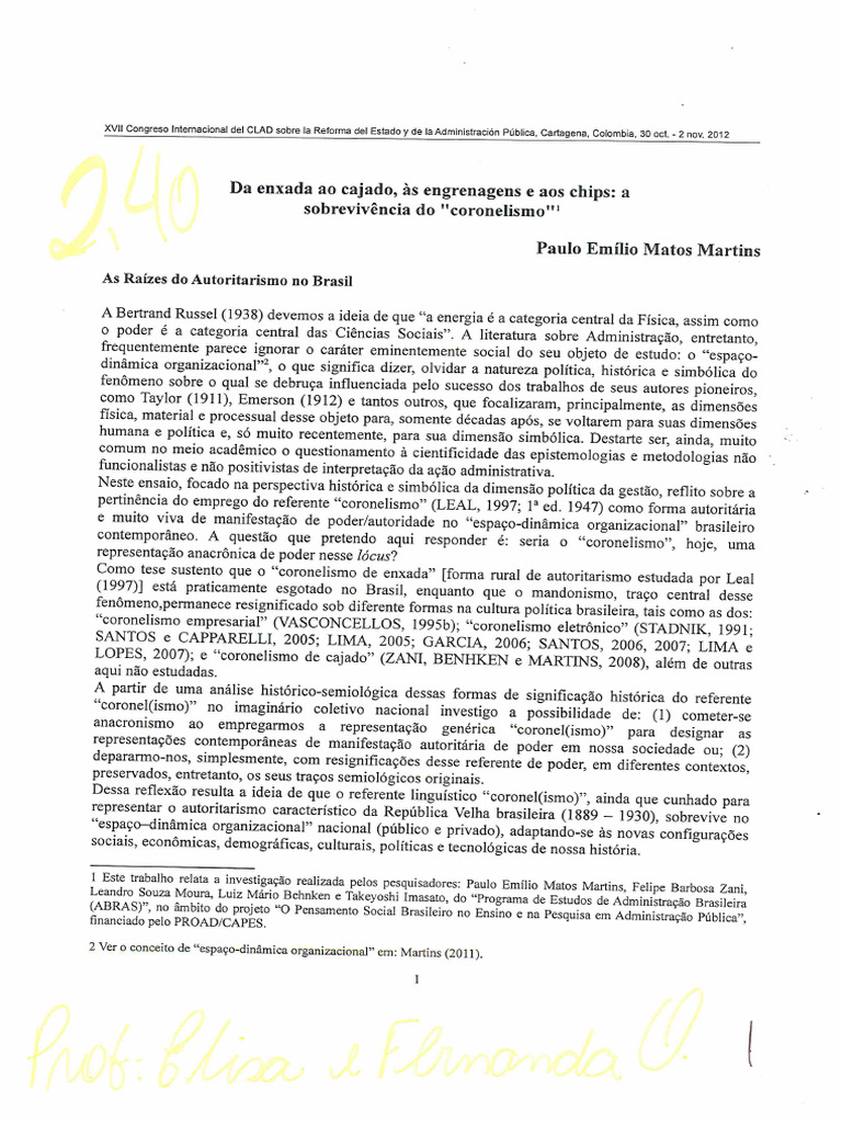 Texto 06 - MARTINS, P E M - Da Enxada Ao Cajado_231009_215534 | PDF