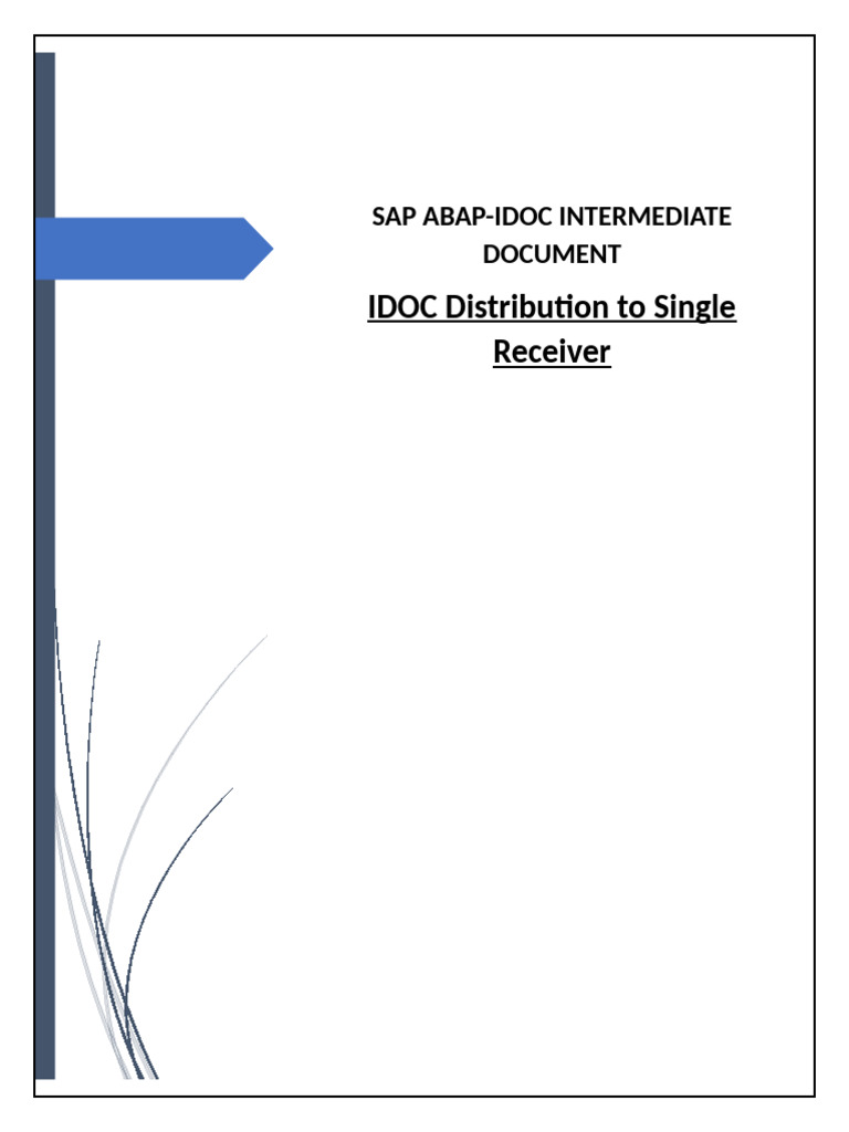 SAP ABAP - IDOC Distribution To Single Receiver | PDF