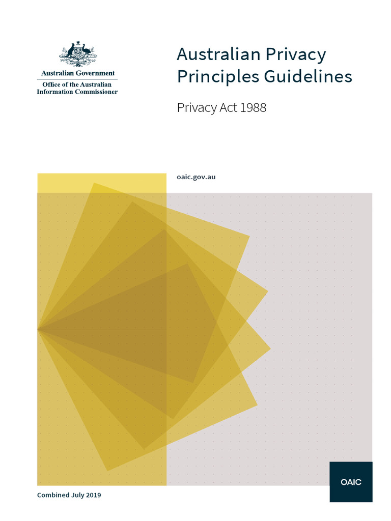 Australian Privacy Principles Guidelines | PDF