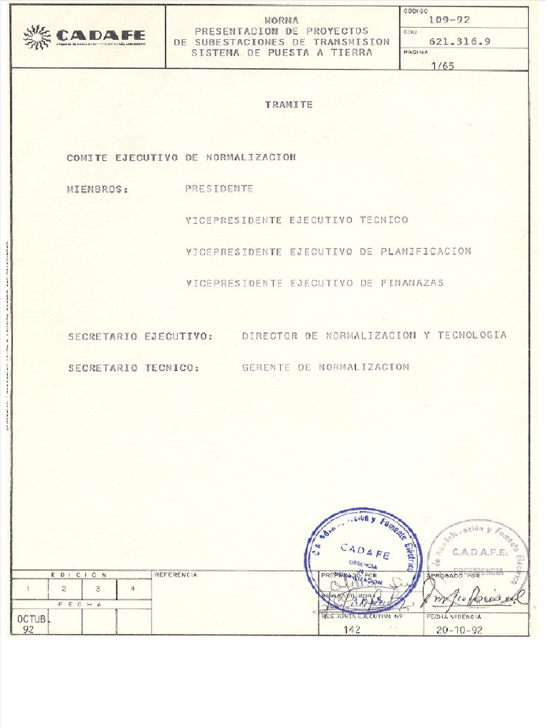 Dokumen - Tips Norma Cadafe 109 92 Malla de Puesta A Tierra Subestacion ...