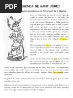 Comprensió Llegenda Sant Jordi | PDF
