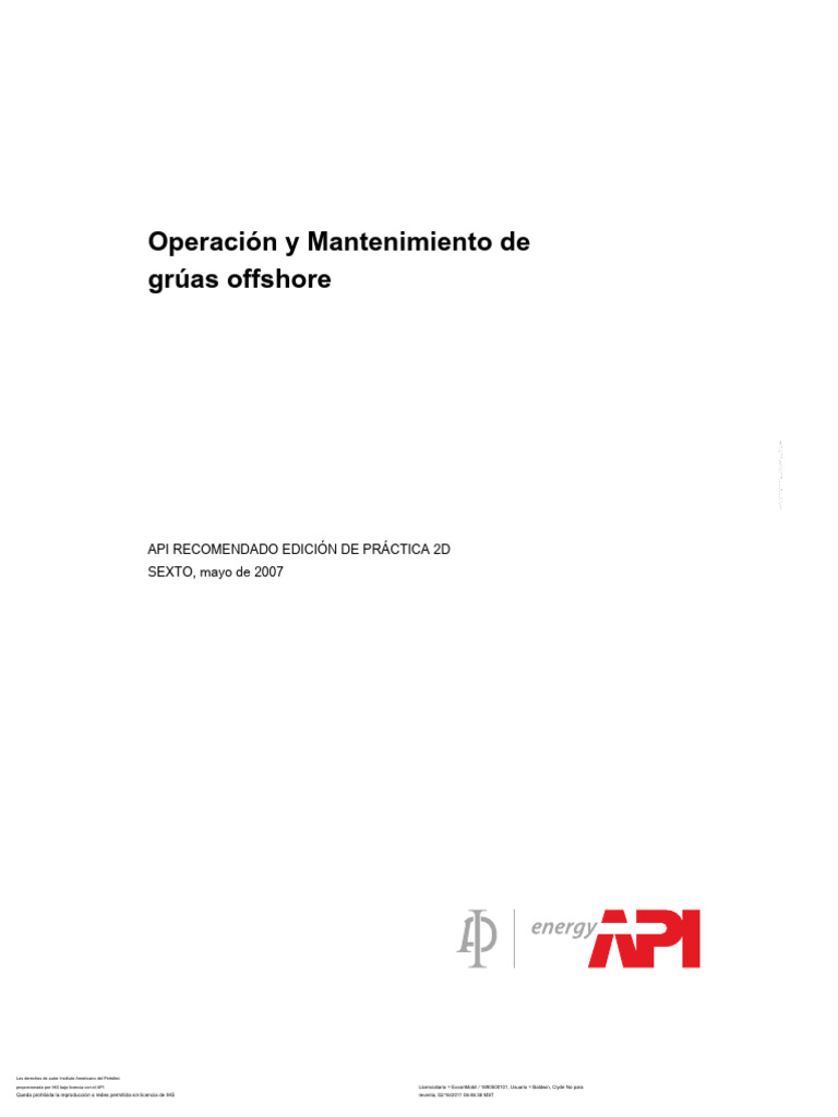 Crane Operations API RP2D 6th Ed May07.en - Es | PDF Crane Operations API RP2D 6th Ed May07.en - Es | PDF