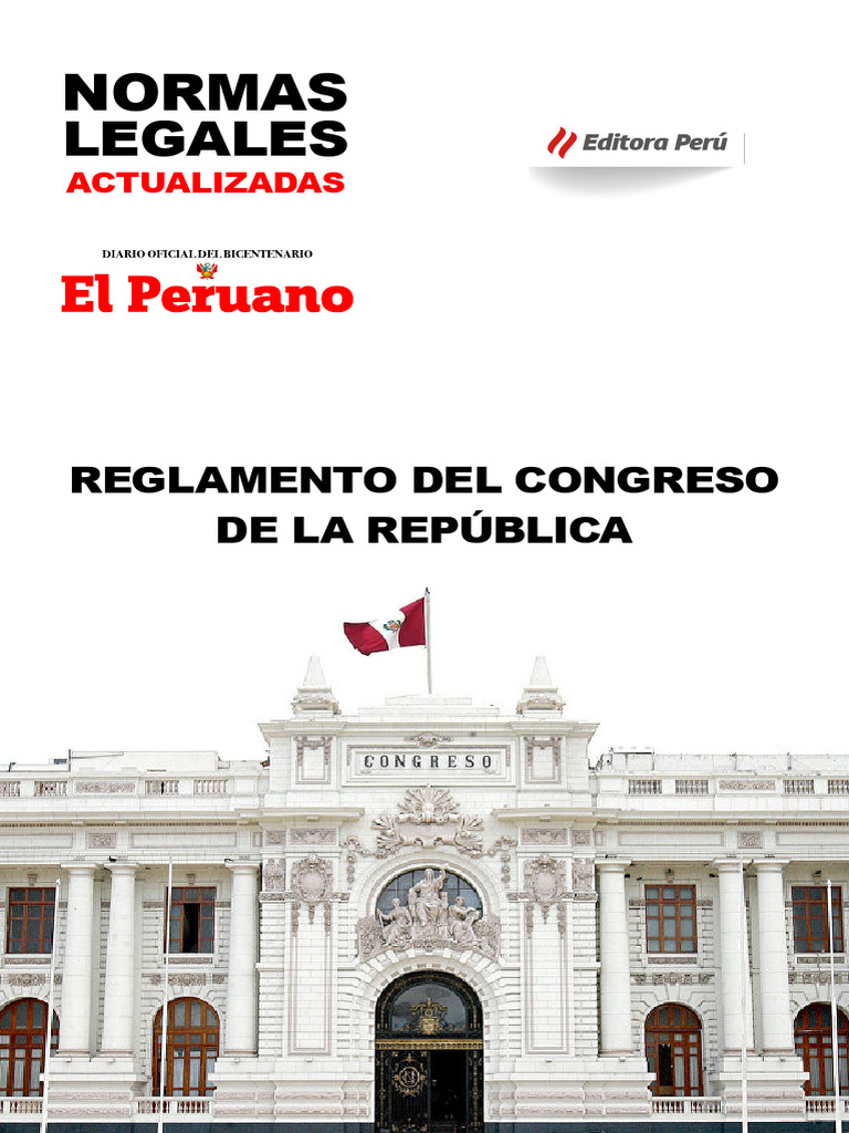 Reglamento Del Congreso de La República | PDF