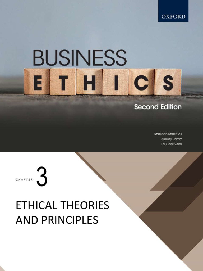 Chapter 3 - ETHICAL THEORIES & PRINCIPLES | PDF | Utilitarianism | Rights