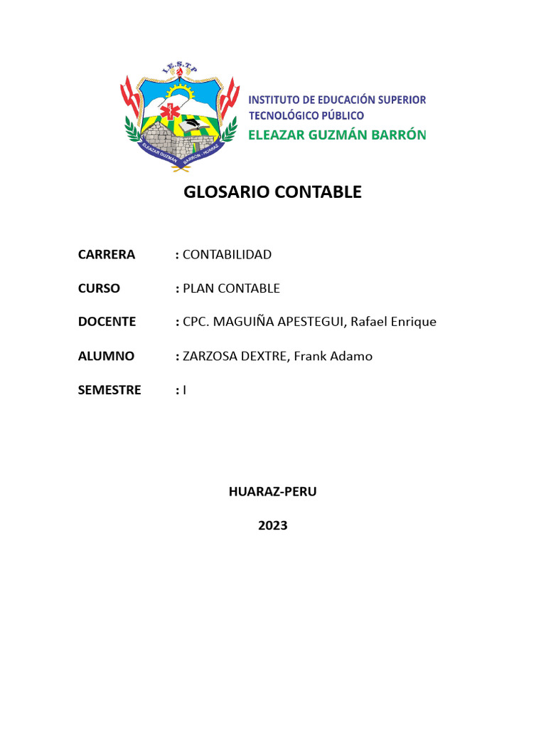 Caratula Contabilidad | PDF