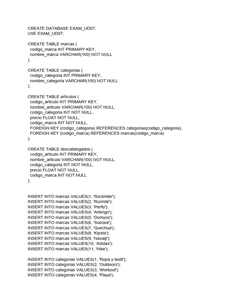 EXAMEN CONSULTAS - SQL | PDF | Recuperación de información | Ingeniería de software