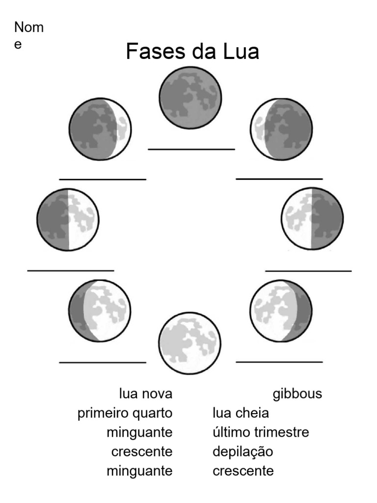 Fases Da Lua | PDF | Planemo | Astronomia observacional