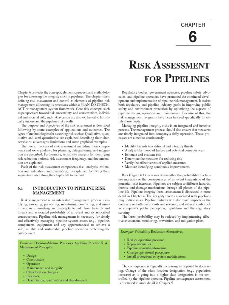 Pipeline Risk Management Guide | PDF