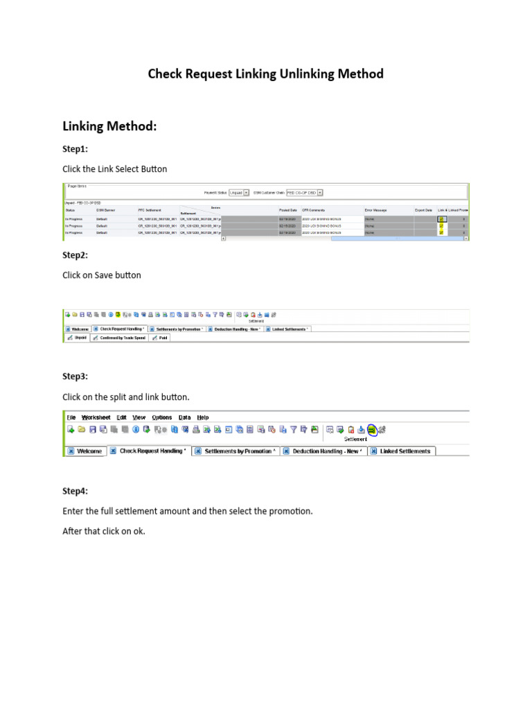 SOP Settlement | PDF