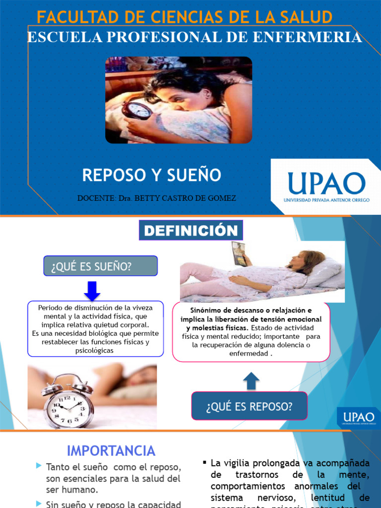 Reposo y Sueño: Definición y Funciones | PDF | Dormir | Mente
