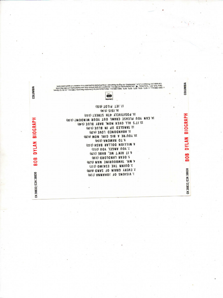 Bob Dylan Biograph | PDF