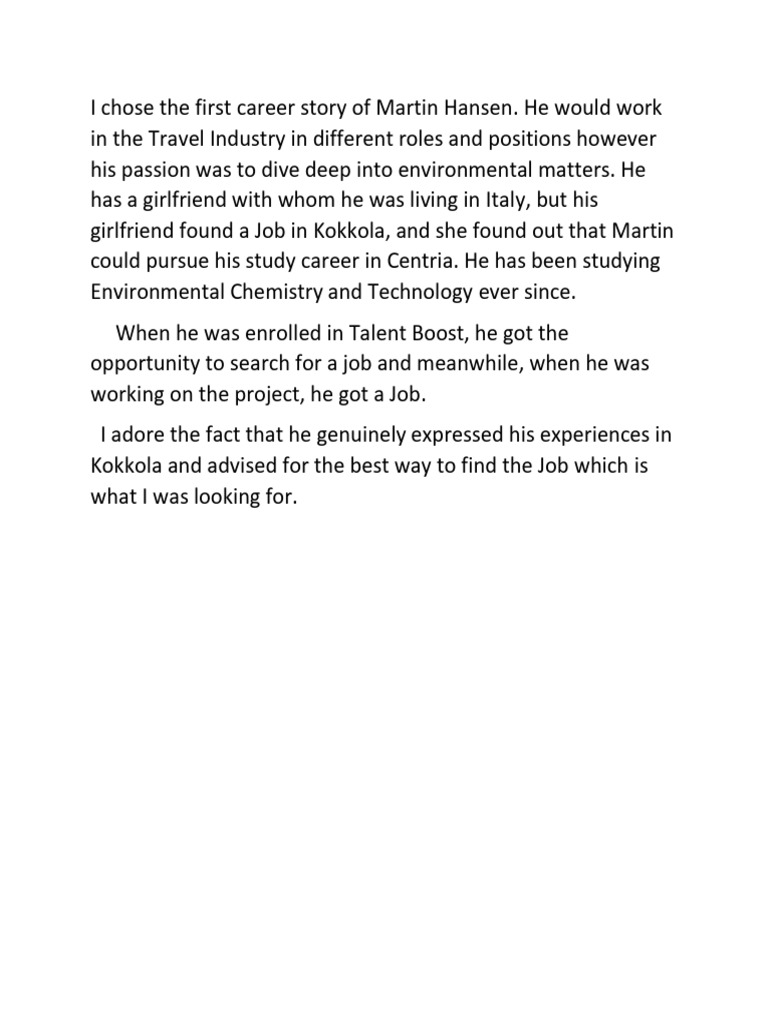 Story of Martin Hansen | PDF