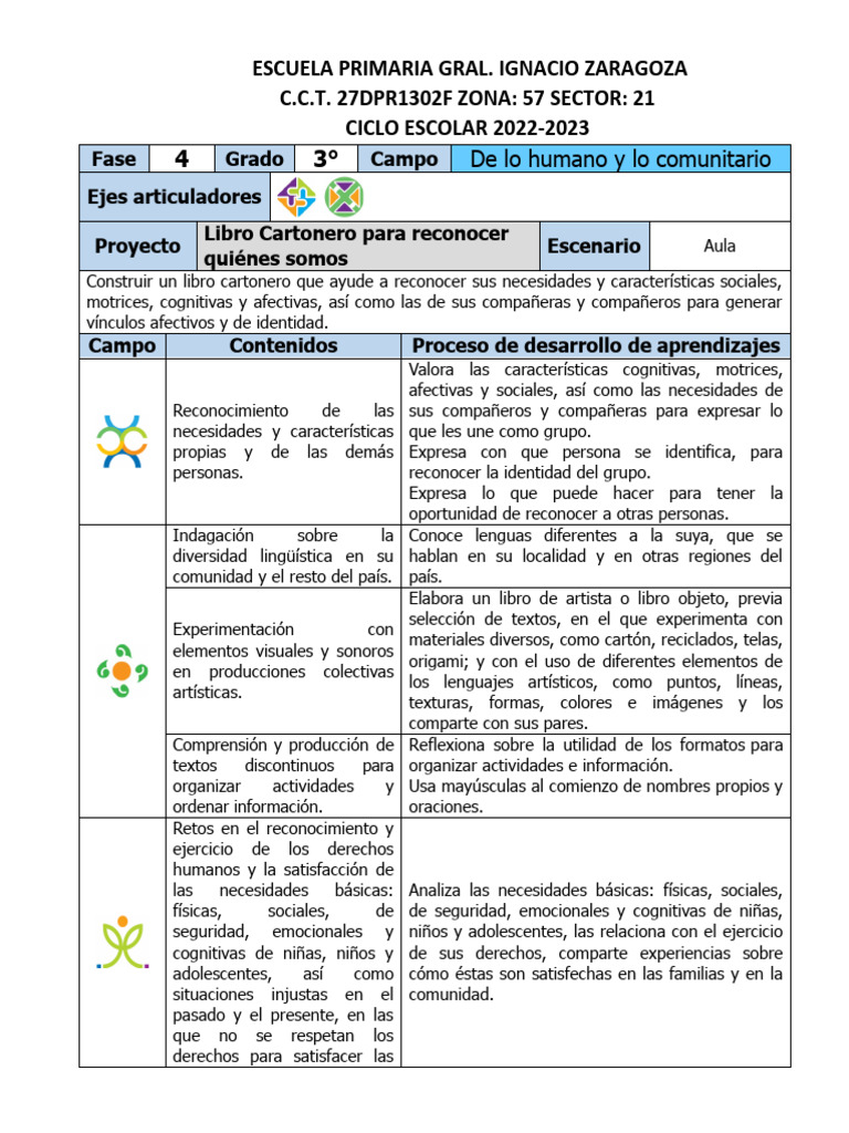 3er - Grado - Septiembre - 01 - Libro - Cartonero - para - Reconocer - Qui Nes - Somos LORENA ...