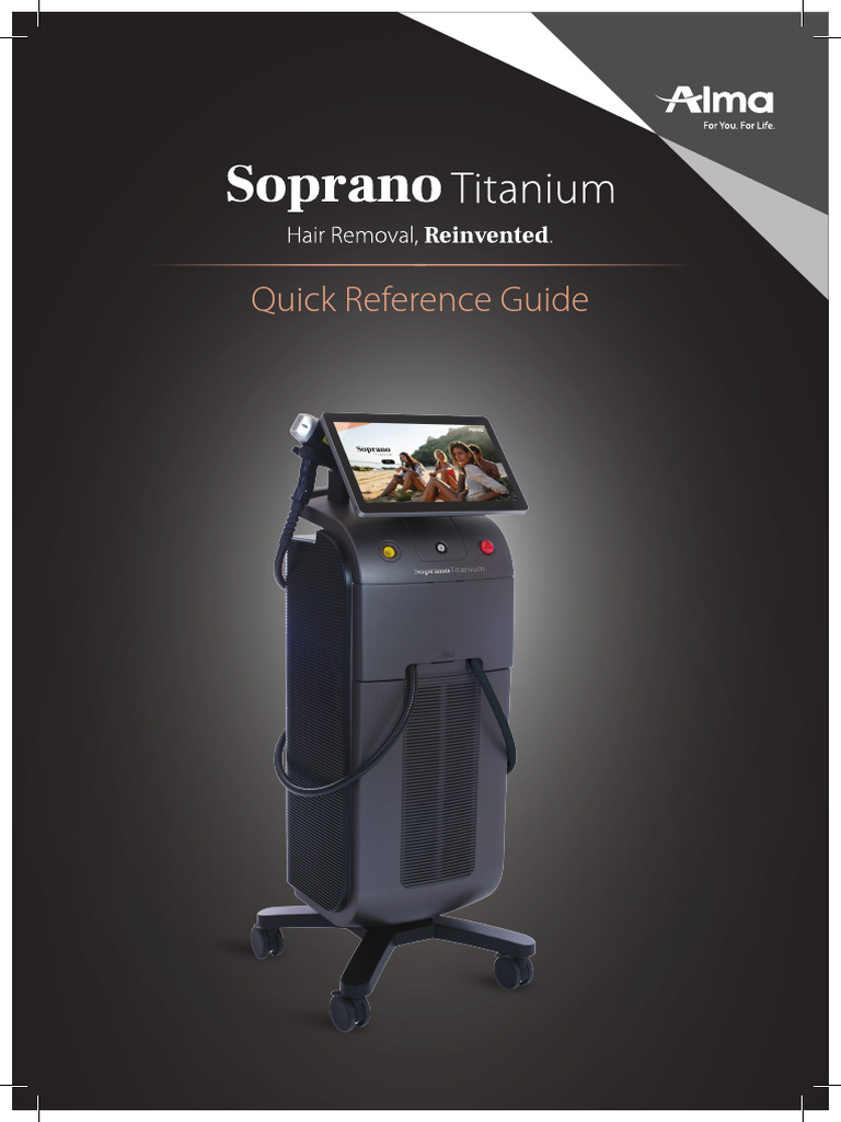 Alma Lasers Soprano Titanium QRG | PDF