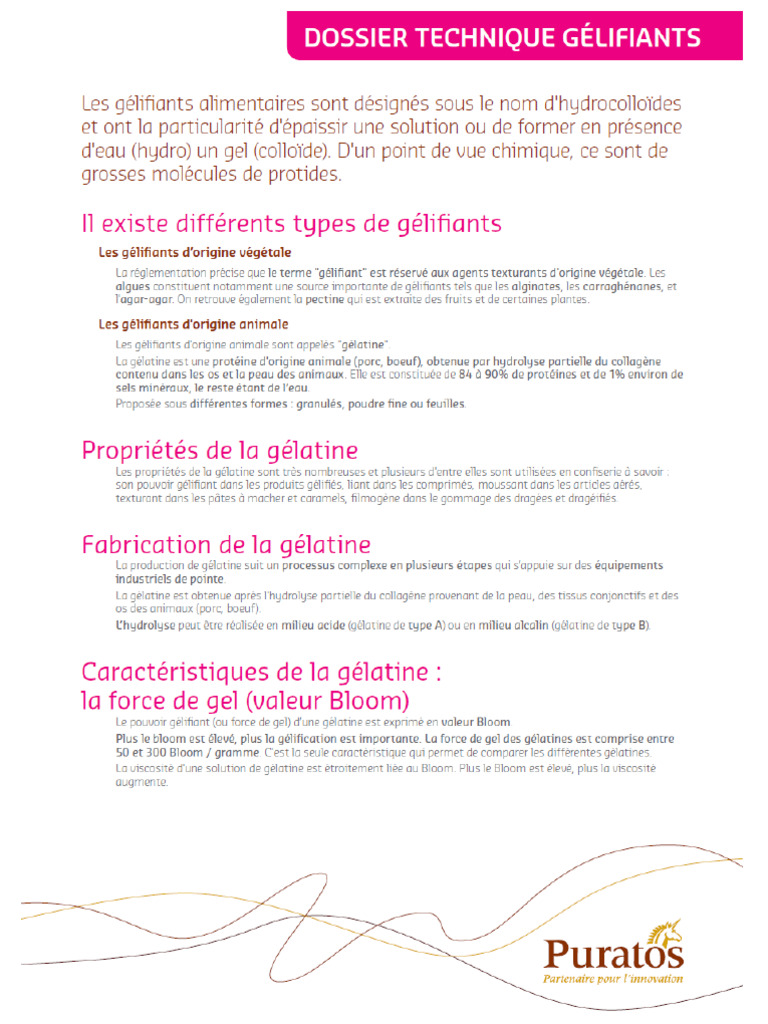 Dossier Gelifiants | PDF