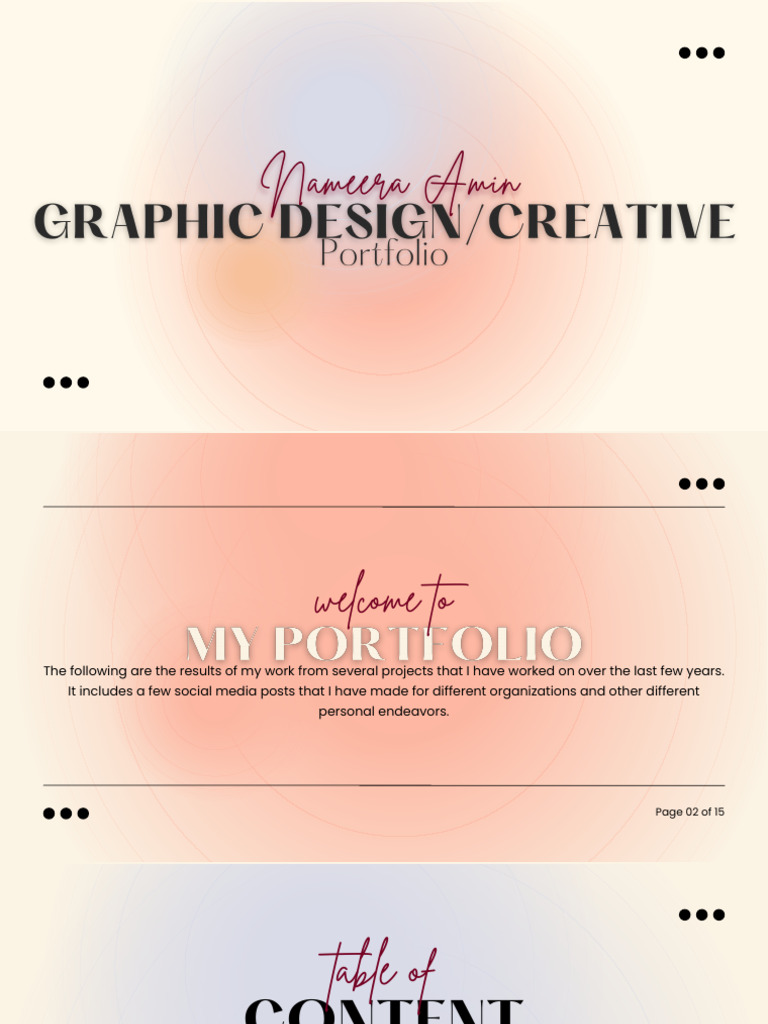 Nameera Amin Graphic DesignCreative Portfolio (3) | PDF | Graphic Design