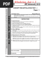 Pathfinder Selected Questions For Jee Advanced | PDF