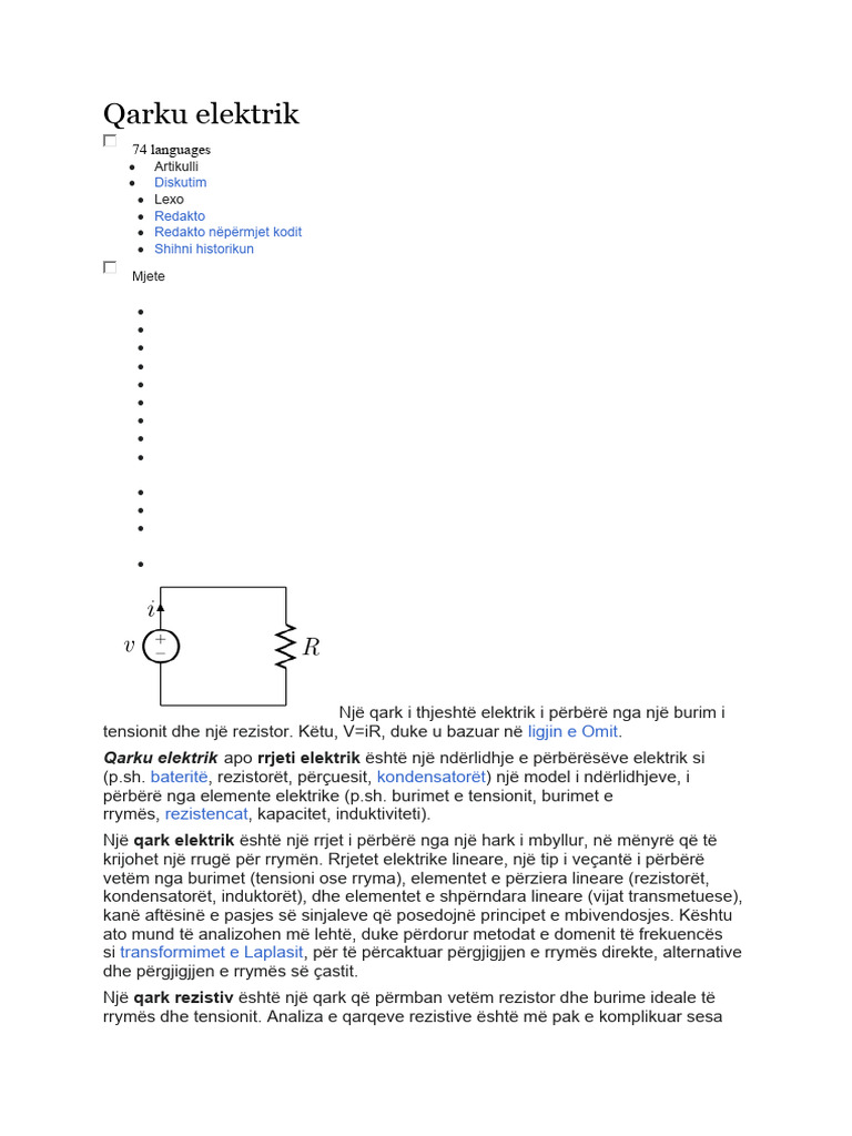 Qarku Elektrik | PDF
