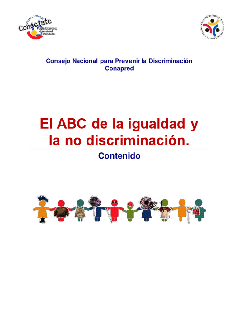 Temario ABCIgualdad No Discriminacion | PDF | Discriminación | Derechos humanos