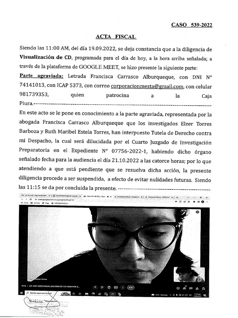 Acta Fiscal C.F. 539-2022 - Visualizacion | PDF