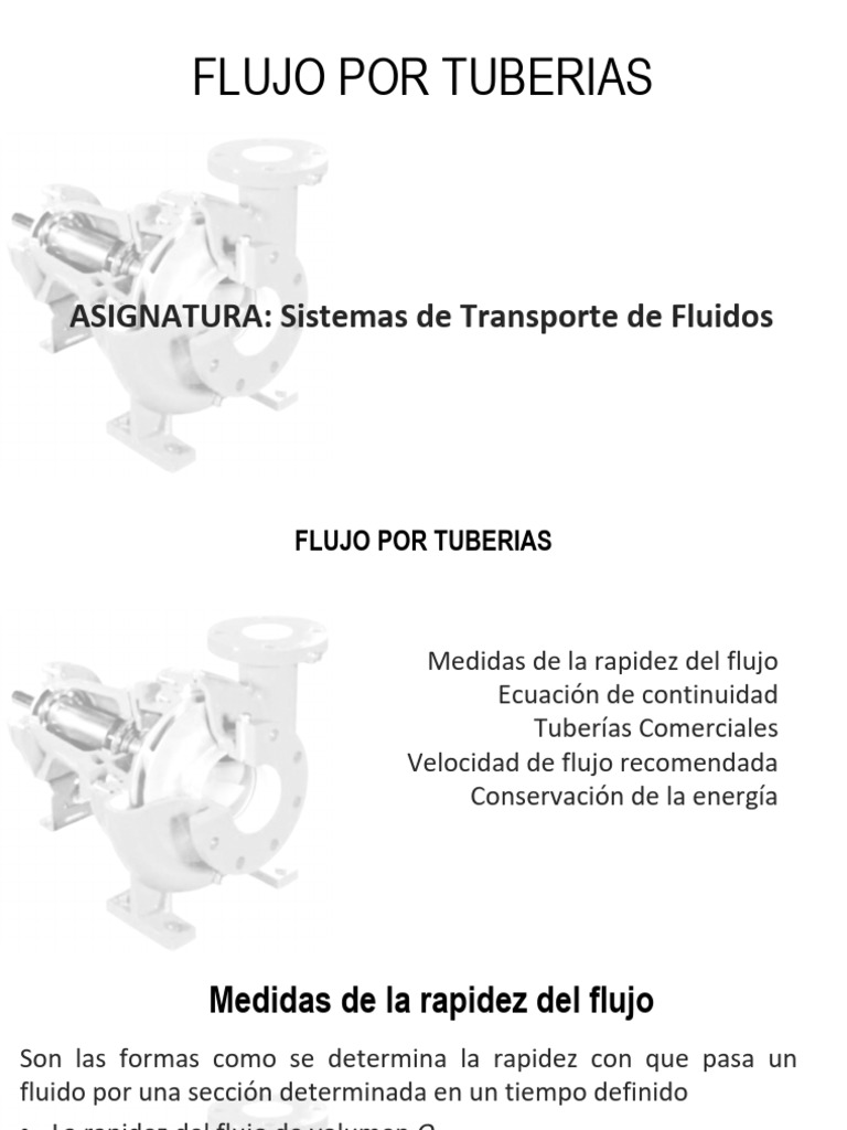 2. FLUJO POR TUBERIAS | PDF | Tubería (transporte de fluidos) | Cloruro ...