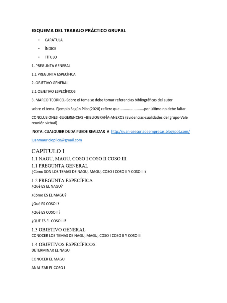 Esquema de Trabajo Práctico Grupal | PDF | Arte | Informática