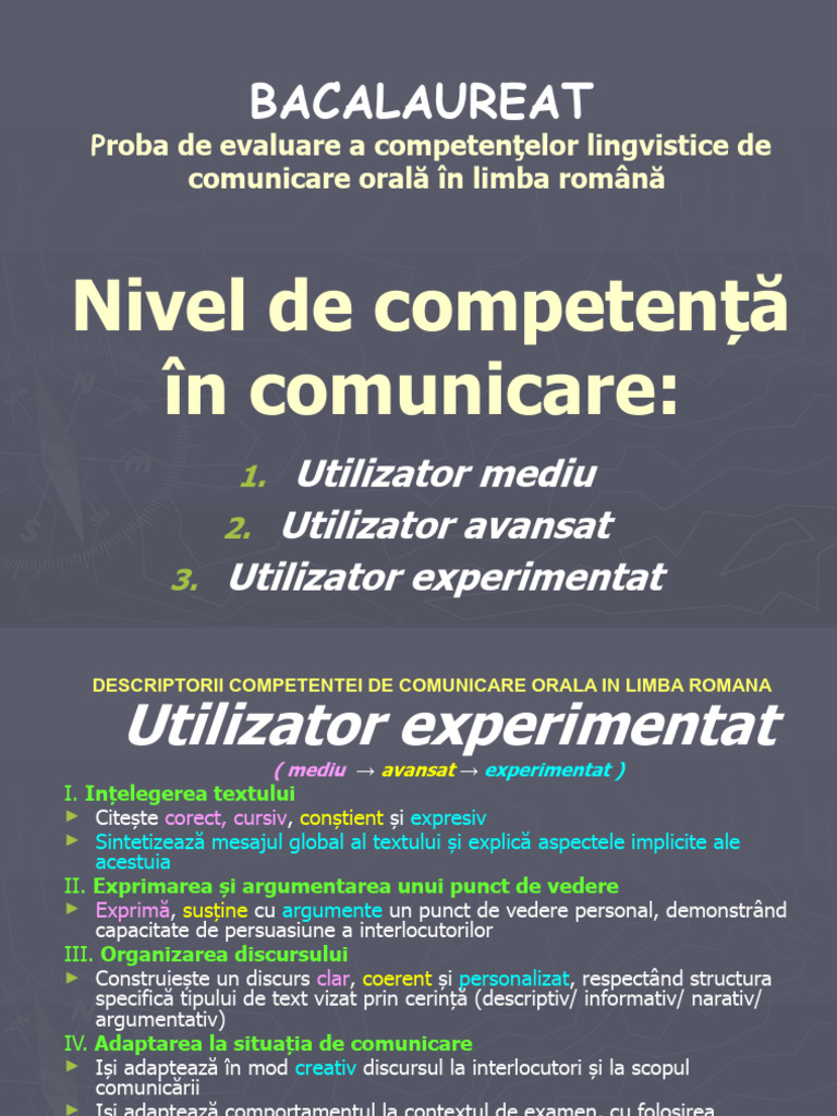 Competente-Oral BAC | PDF